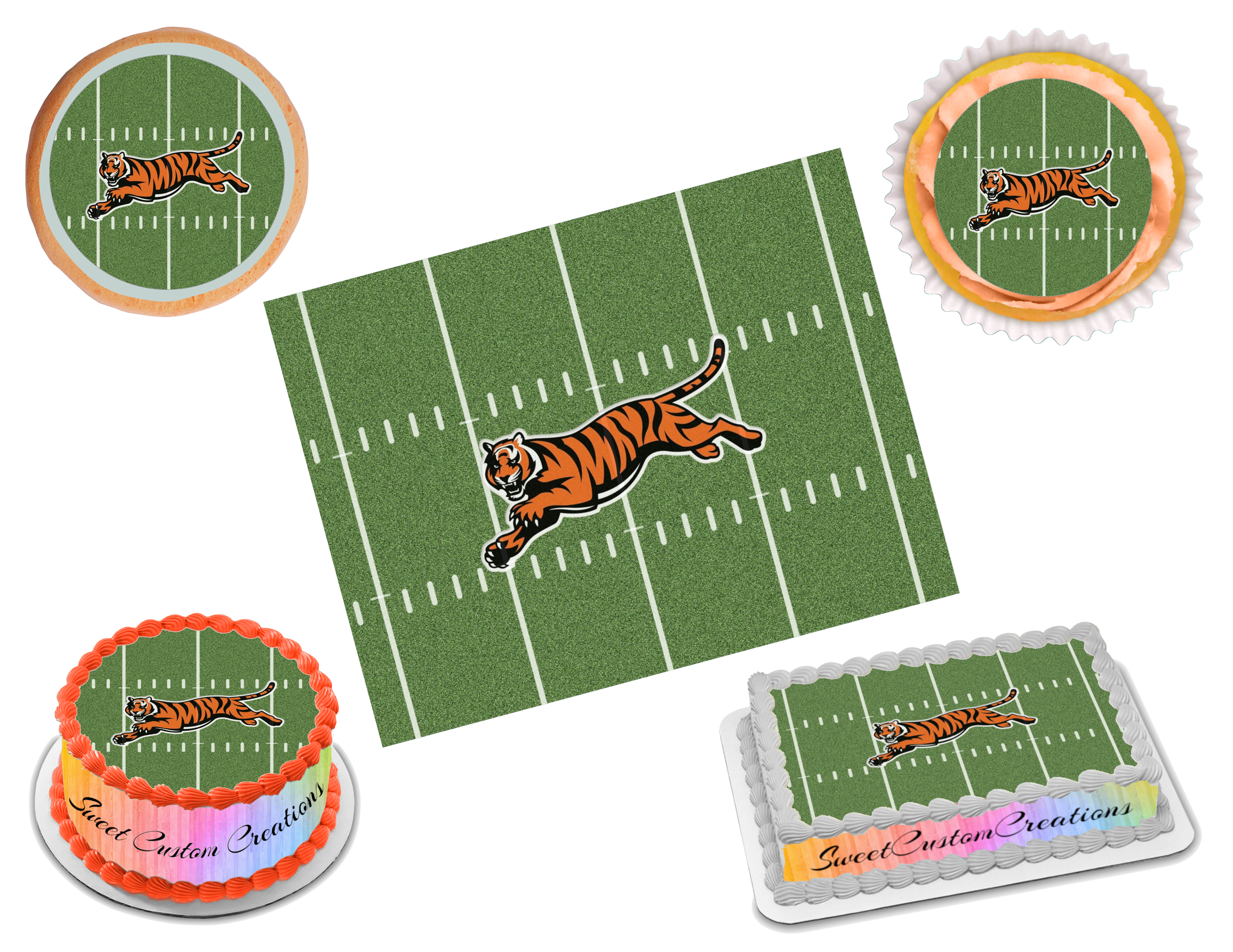Cincinnati Bengals Edible Image Frosting Sheet #19 Topper (80+ sizes ...