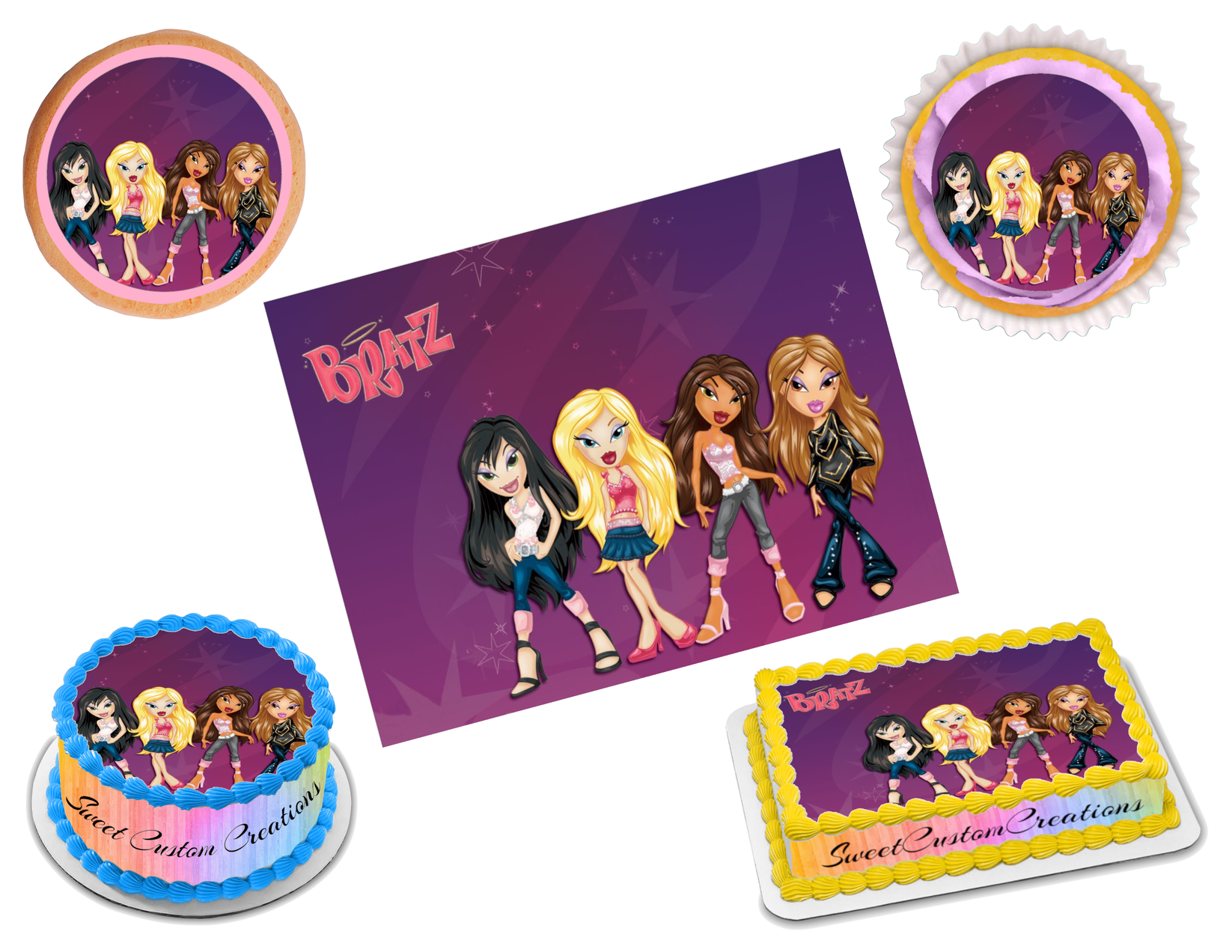Bratz Edible Image Frosting Sheet #1 Topper (70+ sizes) – Sweet Custom ...