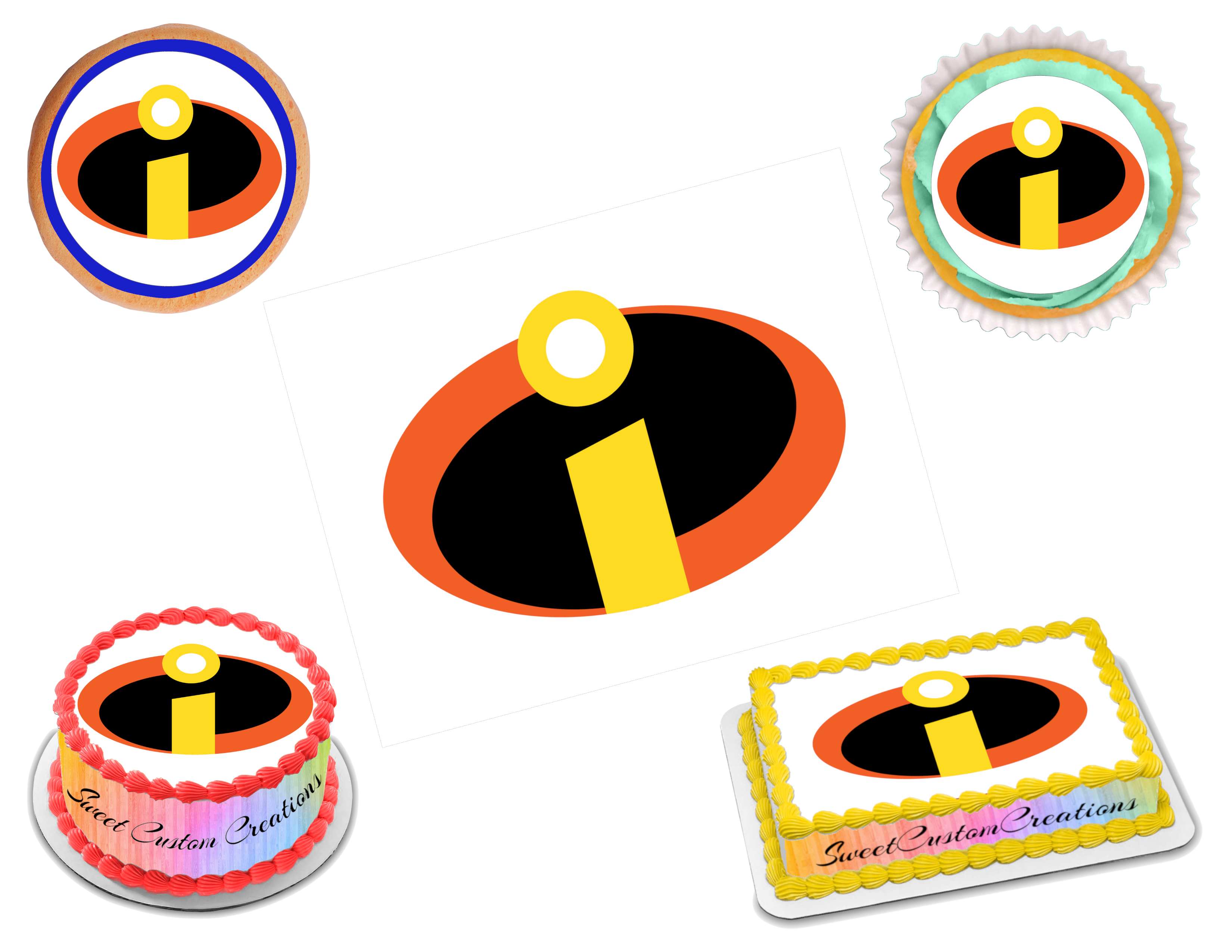 The Incredibles Logo Edible Image Frosting Sheet #1 (80+ sizes) – Sweet ...