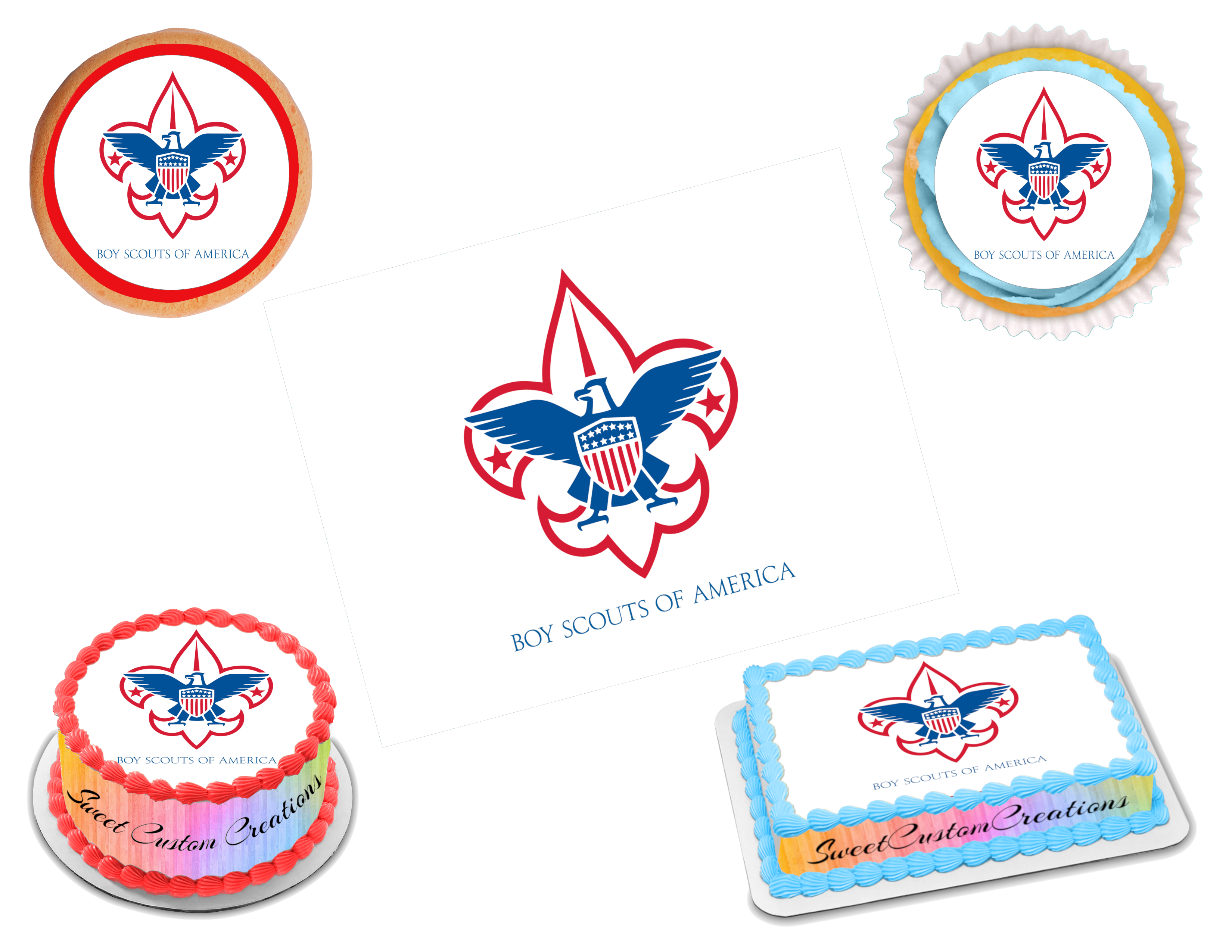 Boy Scouts of America Logo Edible Image Frosting Sheet #1 Topper (80 ...