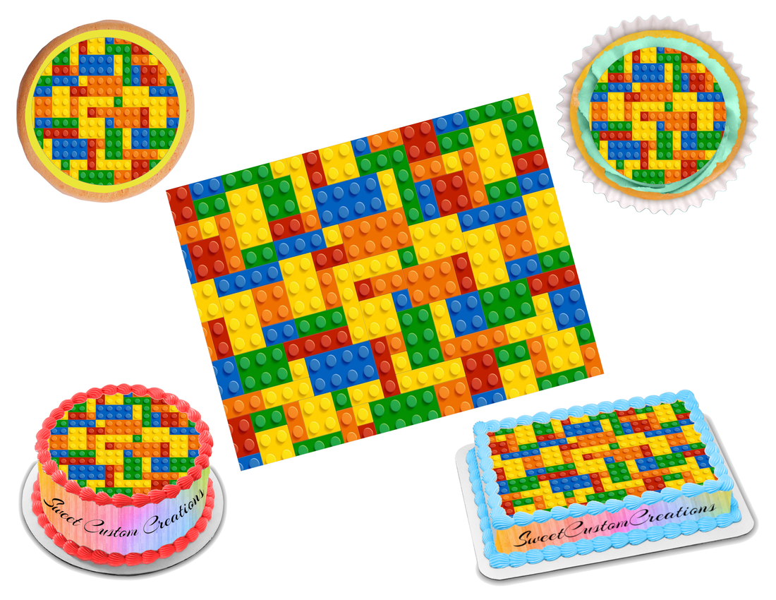 Legos Edible Image Frosting Sheet #1 (70+ sizes) – Sweet Custom Creations