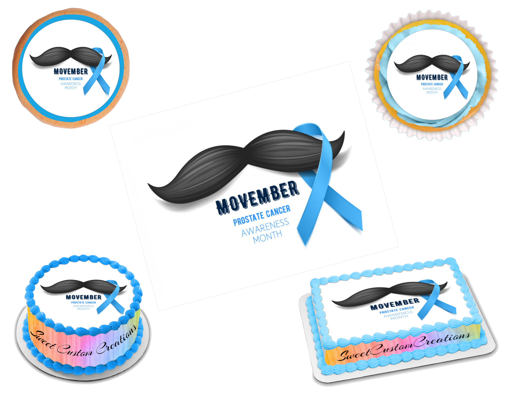 Prostate Cancer Awareness Edible Image Frosting Sheet #1 (80+ sizes ...