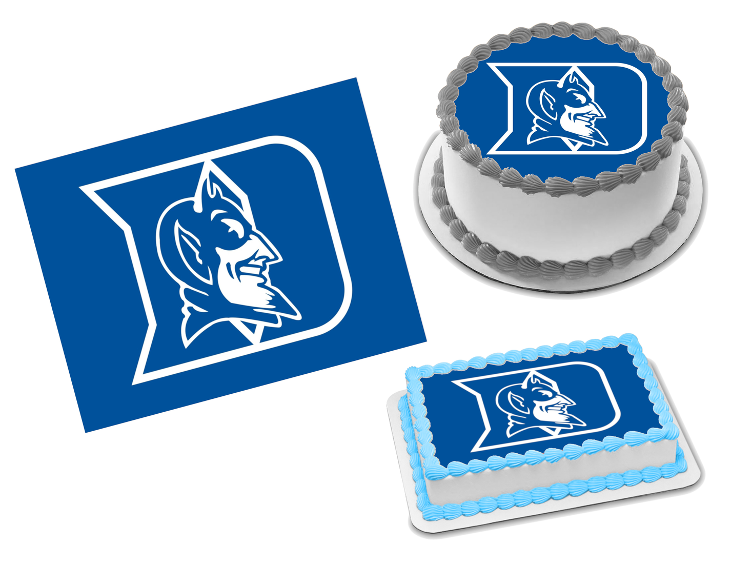 Duke Blue Devils Edible Image Frosting Sheet #2 Topper (70+ sizes ...