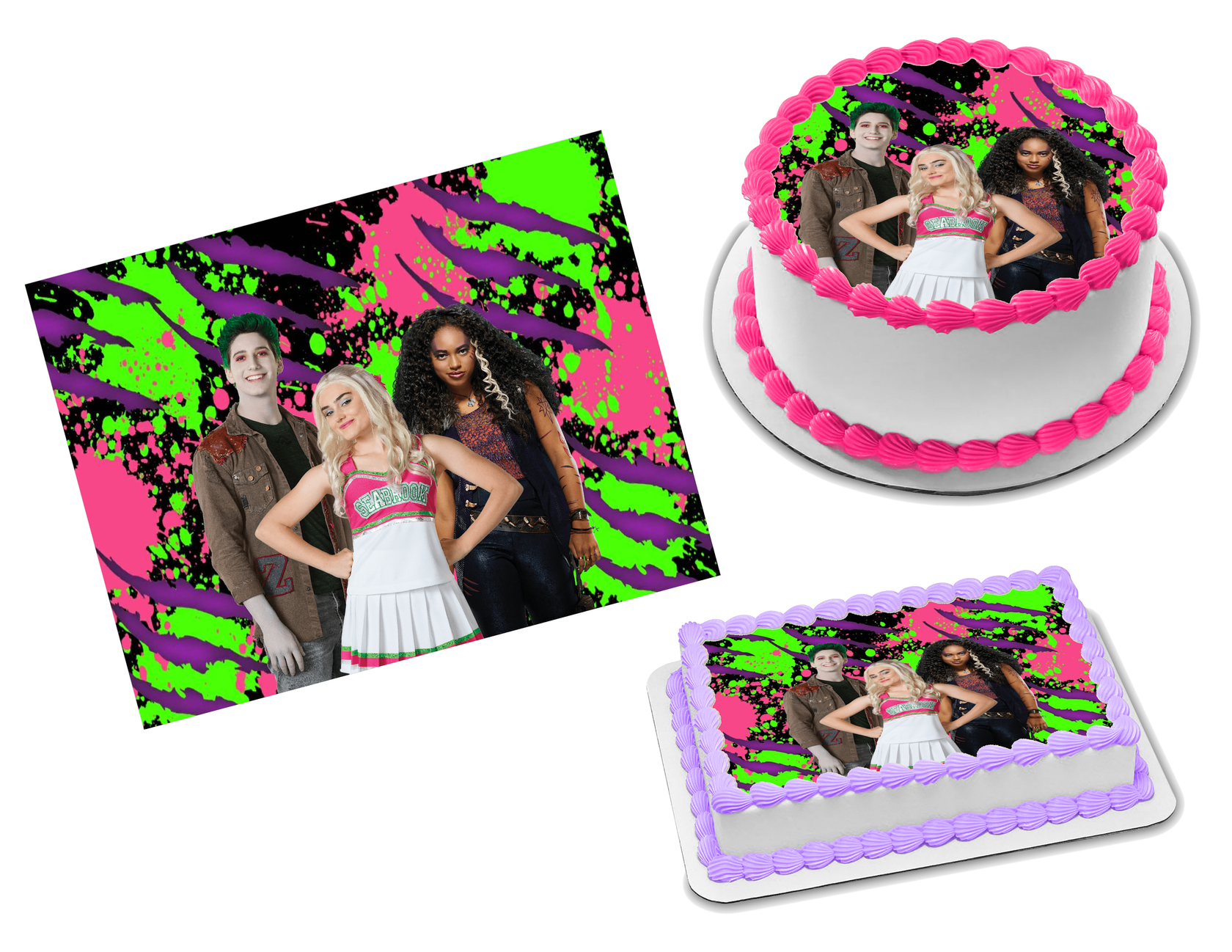 Zombies 2 Edible Image Frosting Sheet #2 (80+ sizes) – Sweet Custom ...