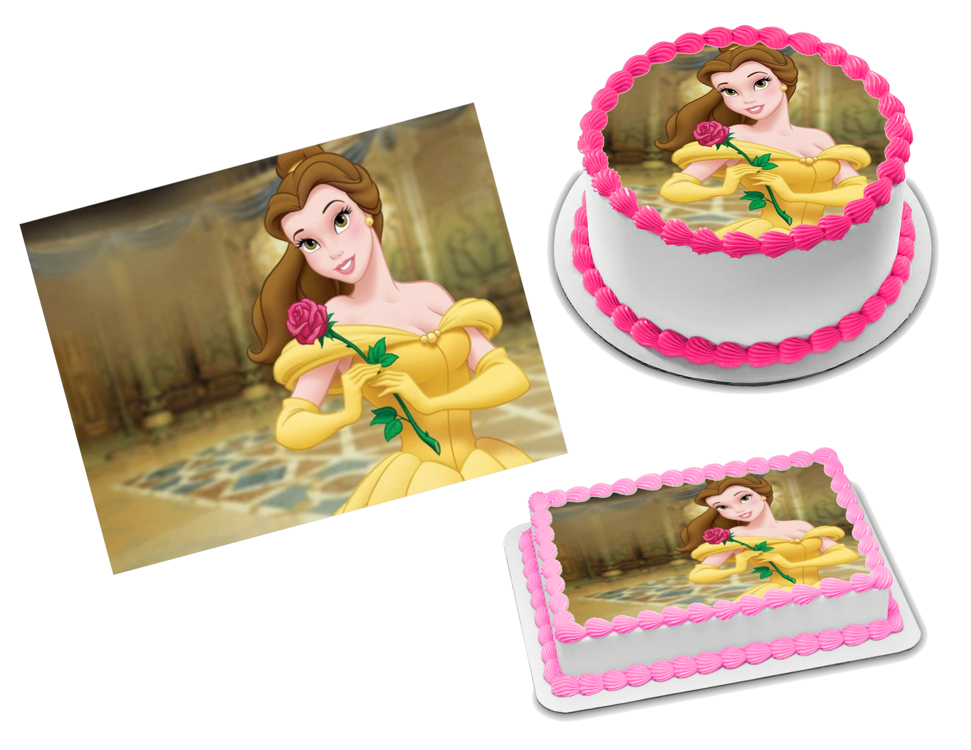 Princess Belle Cake Topper