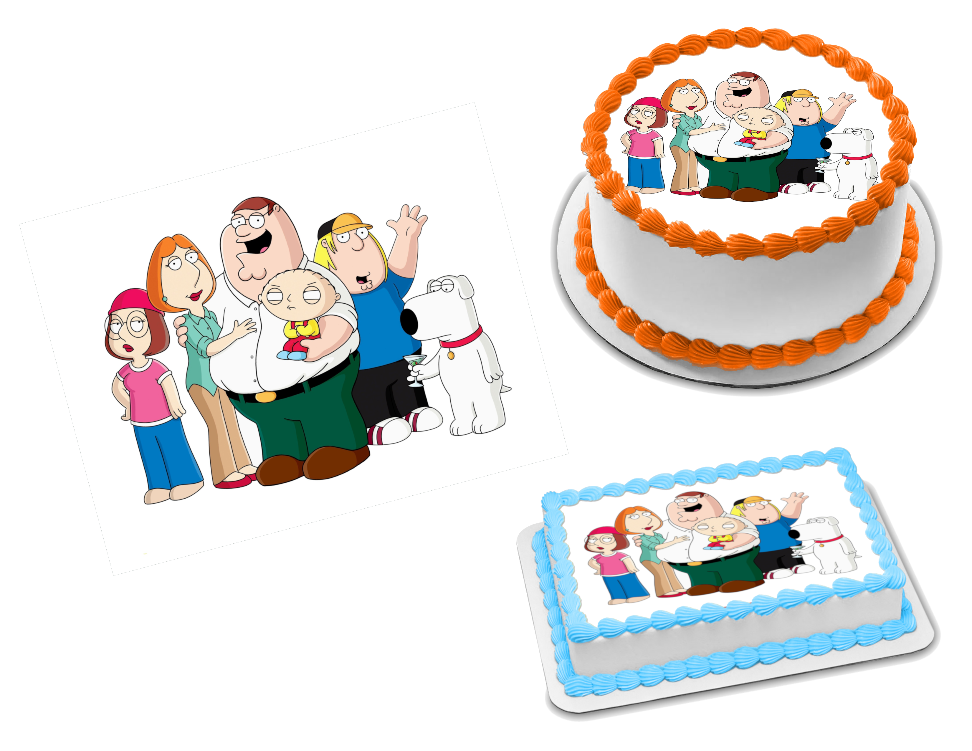 Family Guy Edible Image Frosting Sheet #23 Topper (80+ sizes) – Sweet ...
