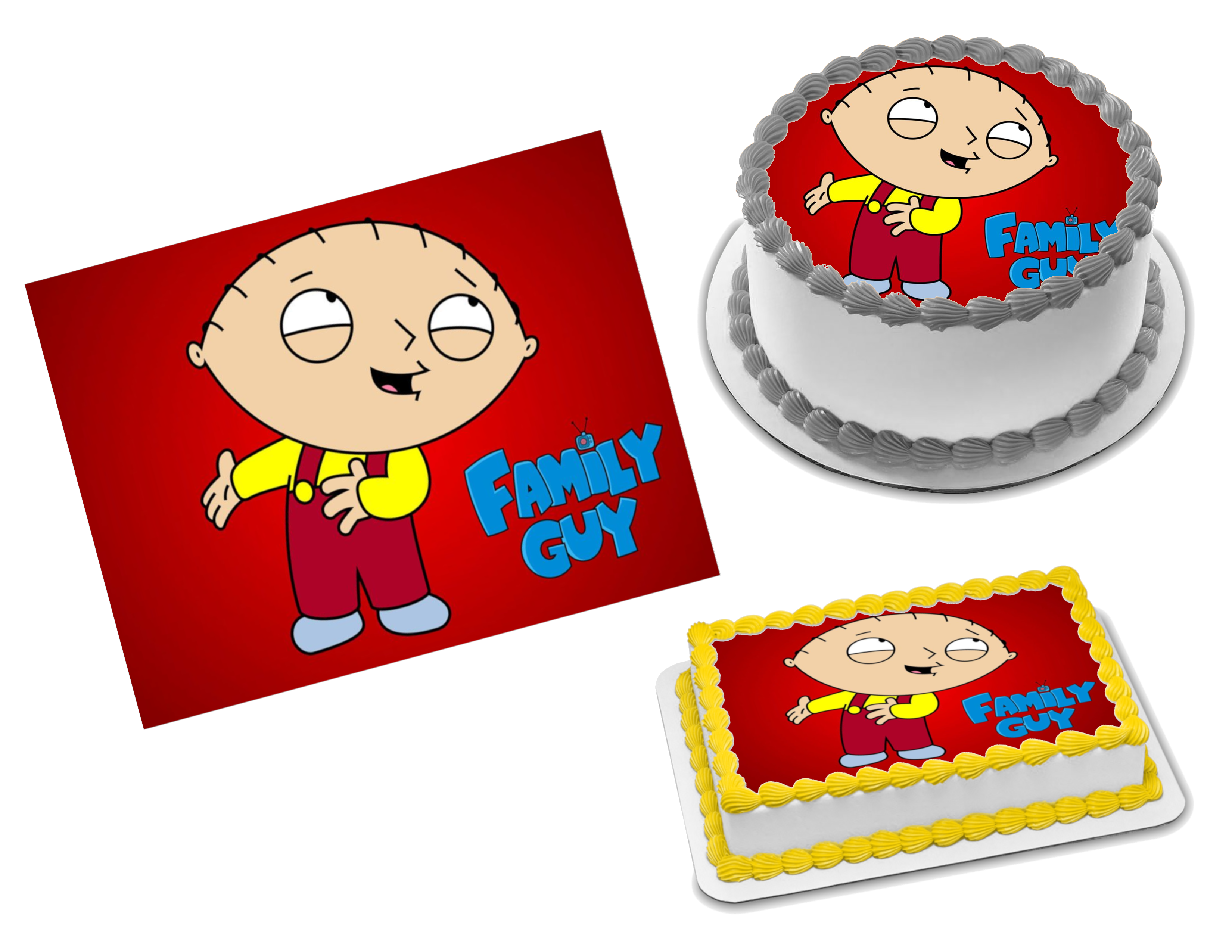 Family Guy Stewie Edible Image Frosting Sheet #24 (80+ sizes) – Sweet ...