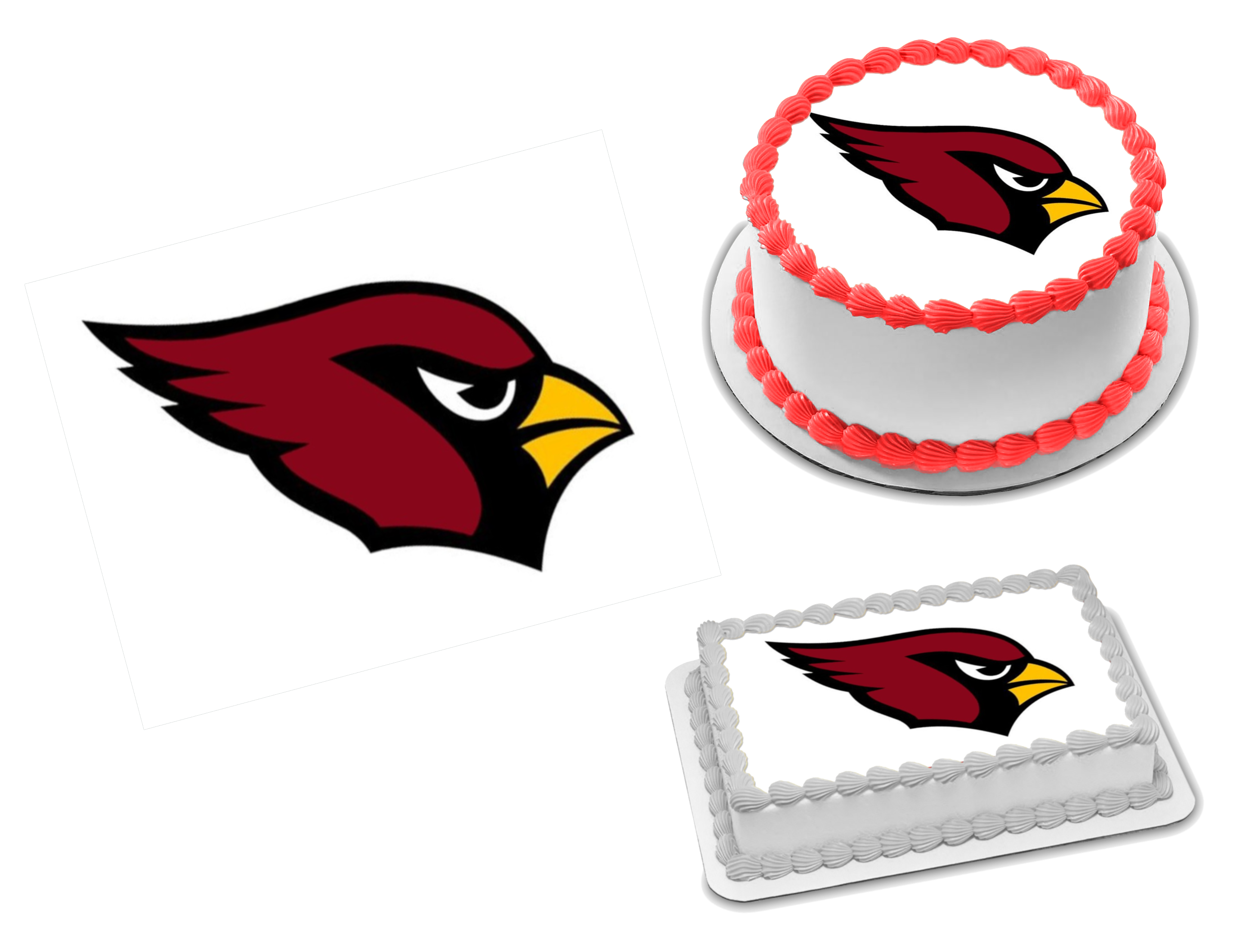 Arizona Cardinals Edible Image Frosting Sheet #28 (70+ sizes) – Sweet ...