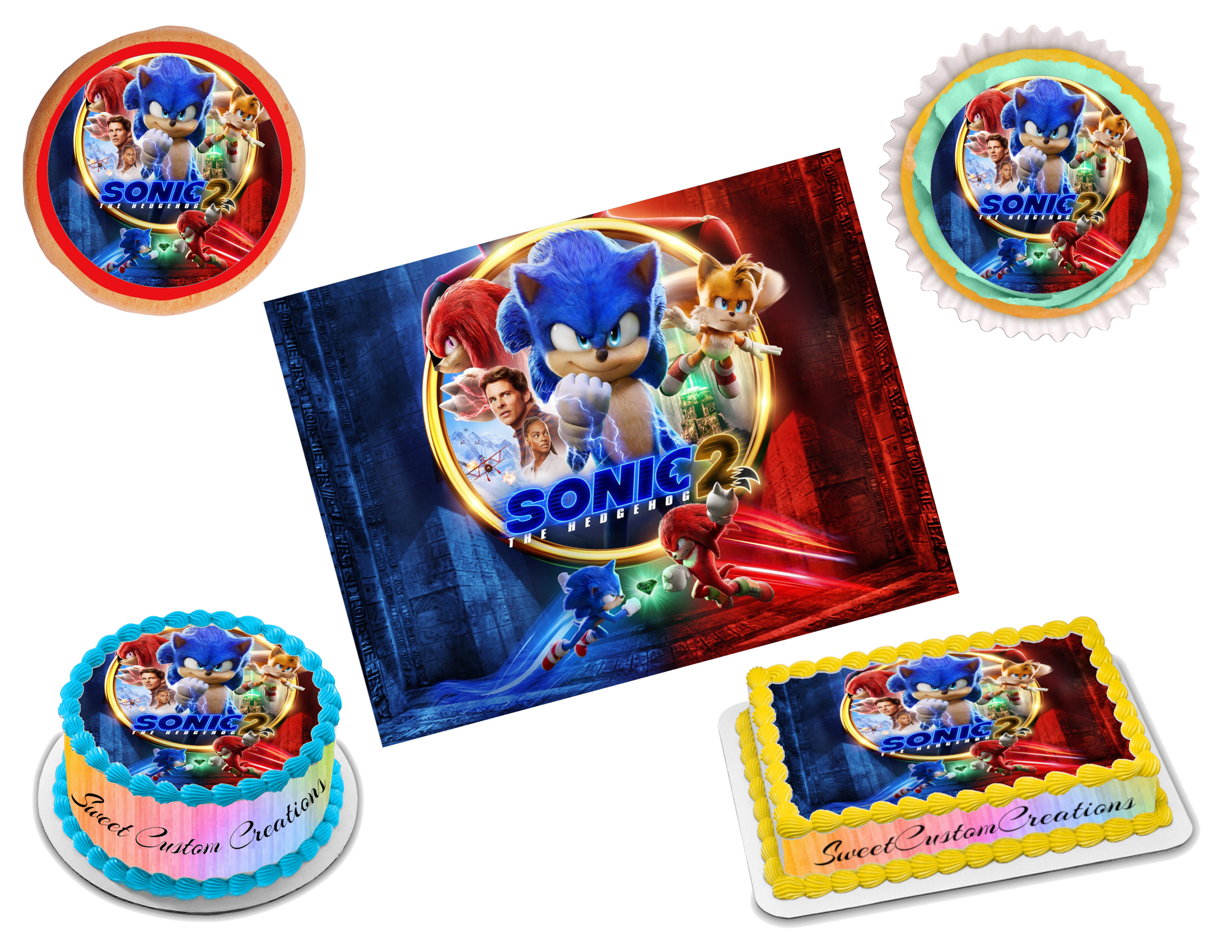 Sonic the Hedgehog Edible Image Frosting Sheet #2 (80+ sizes) – Sweet ...