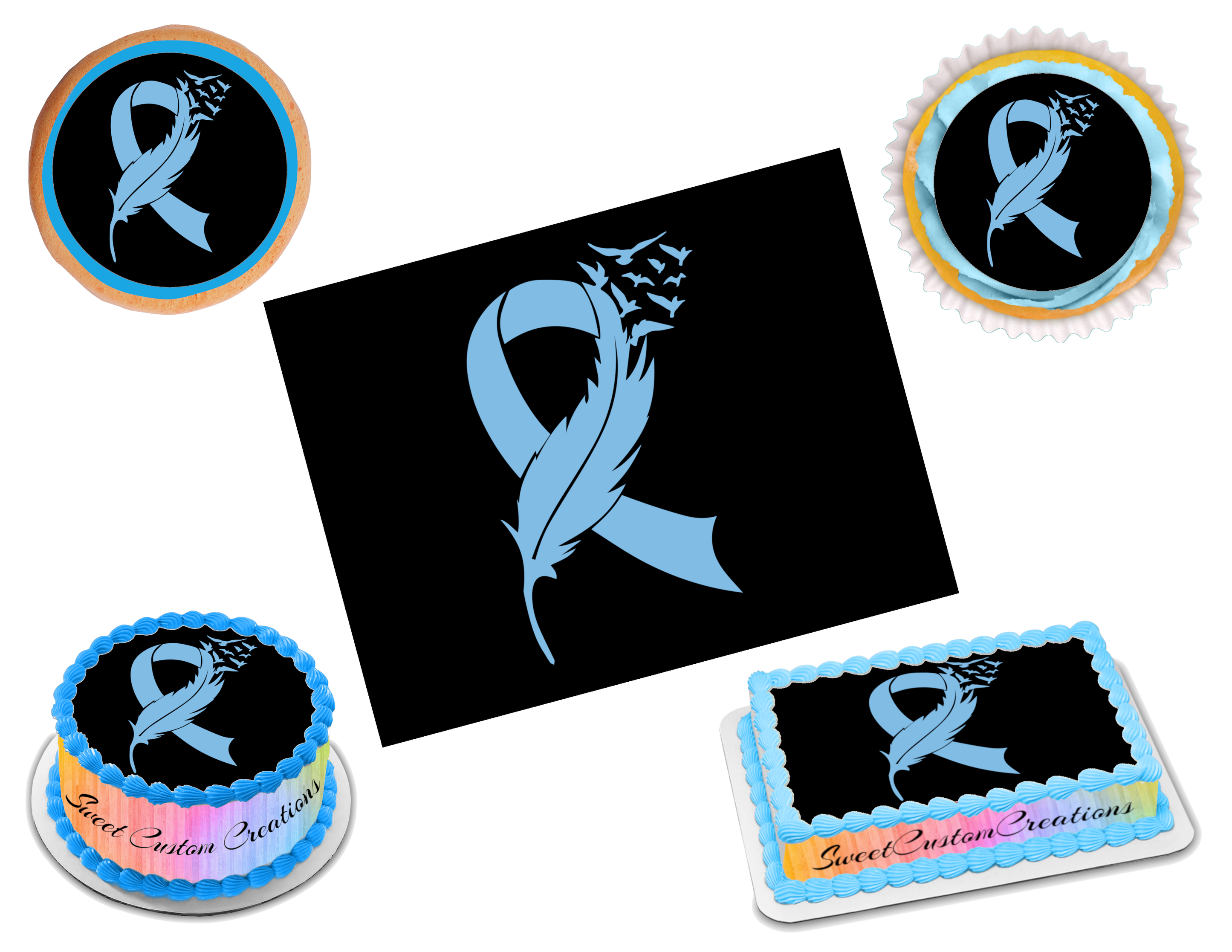 Prostate Cancer Awareness Edible Image Frosting Sheet #2 (80+ sizes ...