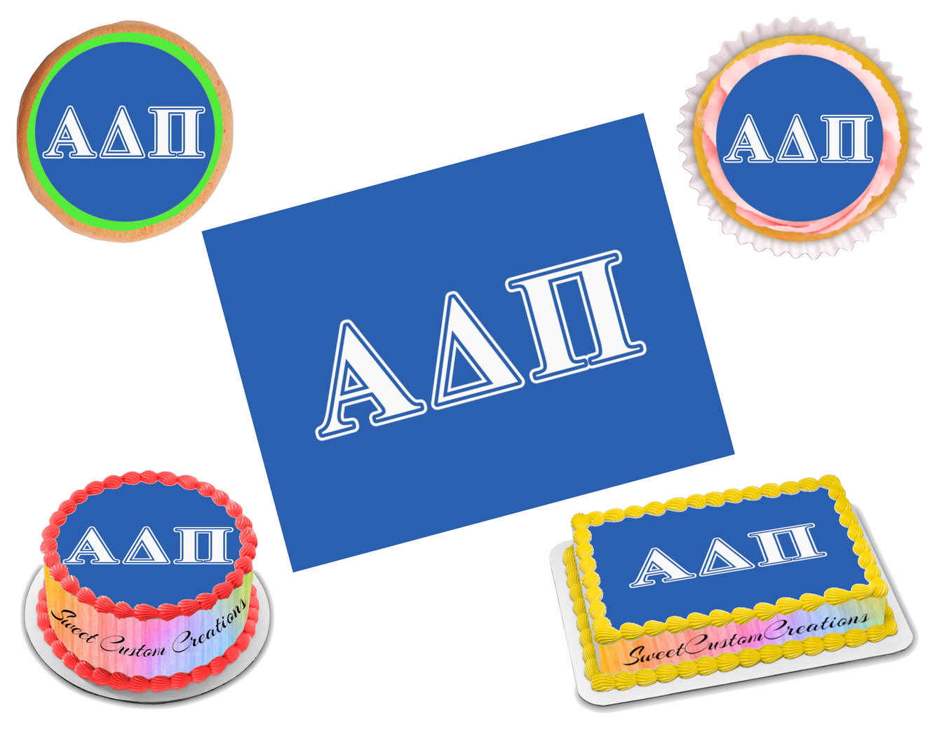 Alpha Delta Pi Edible Image Frosting Sheet #2 (70+ sizes) – Sweet ...