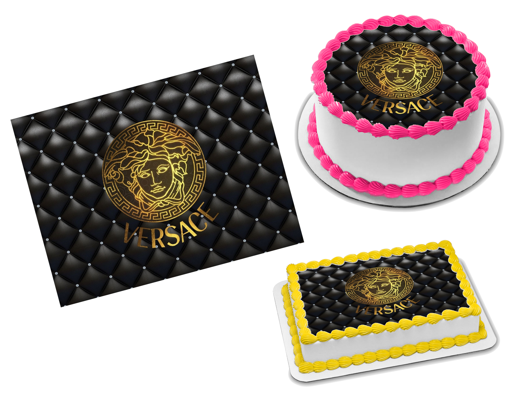 Versace Edible Image Frosting Sheet #3 (80+ sizes) – Sweet Custom Creations