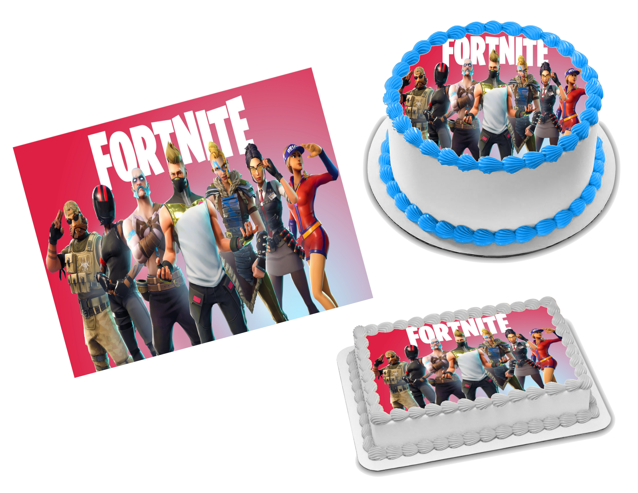Fortnite Edible Image Frosting Sheet #3 Topper (80+ sizes) – Sweet ...