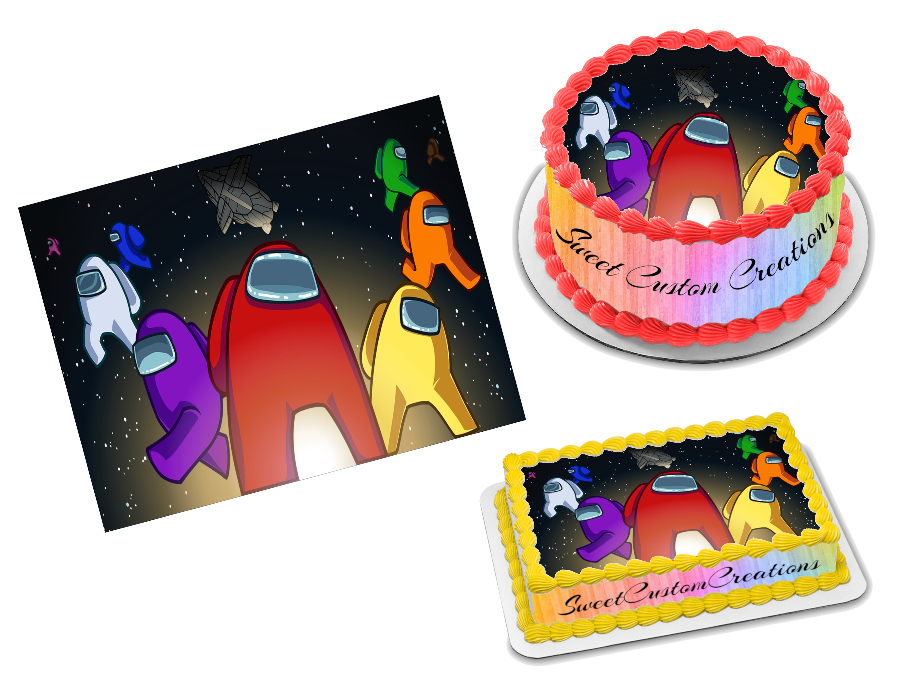 Among Us Edible Image Frosting Sheet #3 (80+ sizes) – Sweet Custom ...