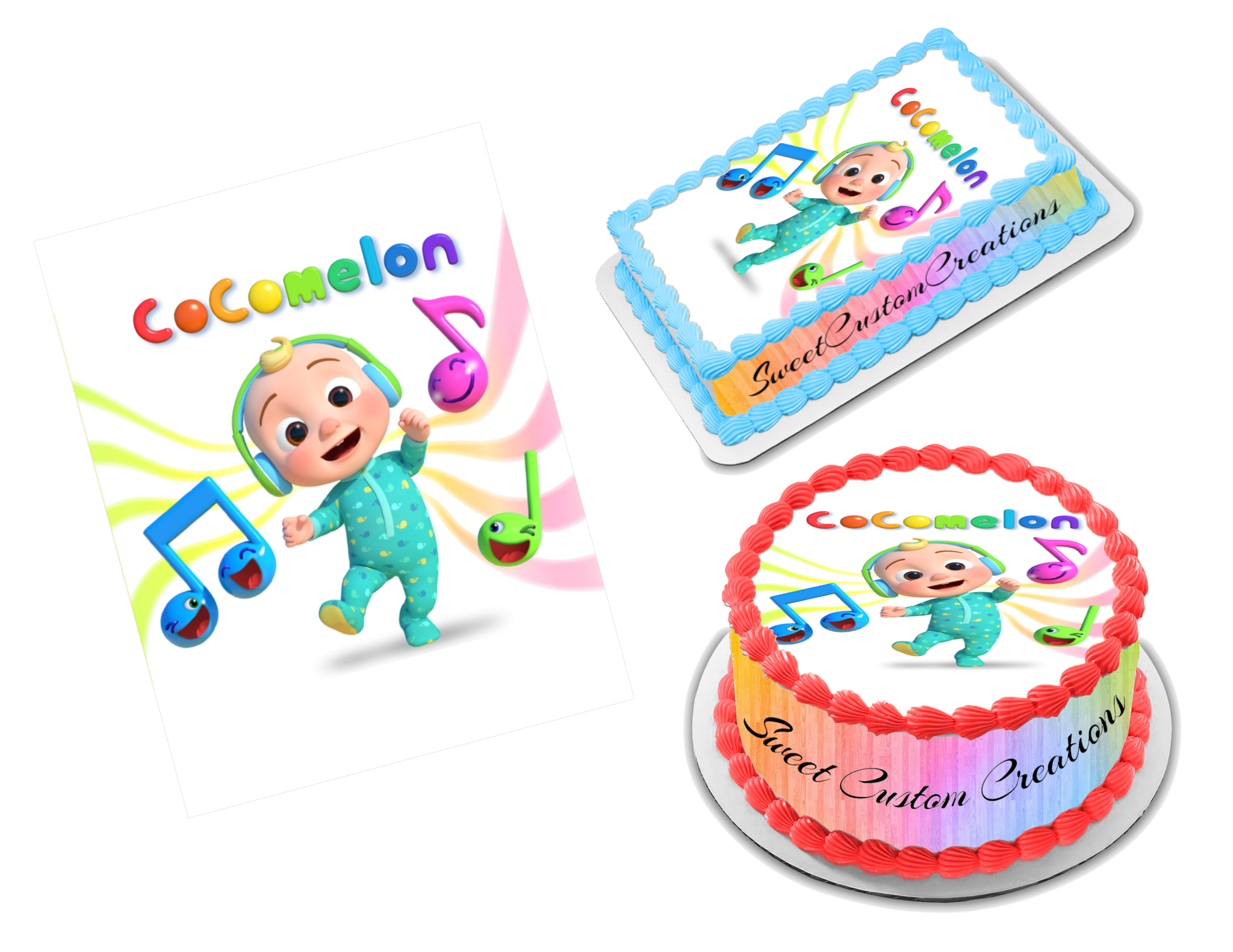 Cocomelon Edible Image Frosting Sheet #3 Topper (80+ sizes) – Sweet ...