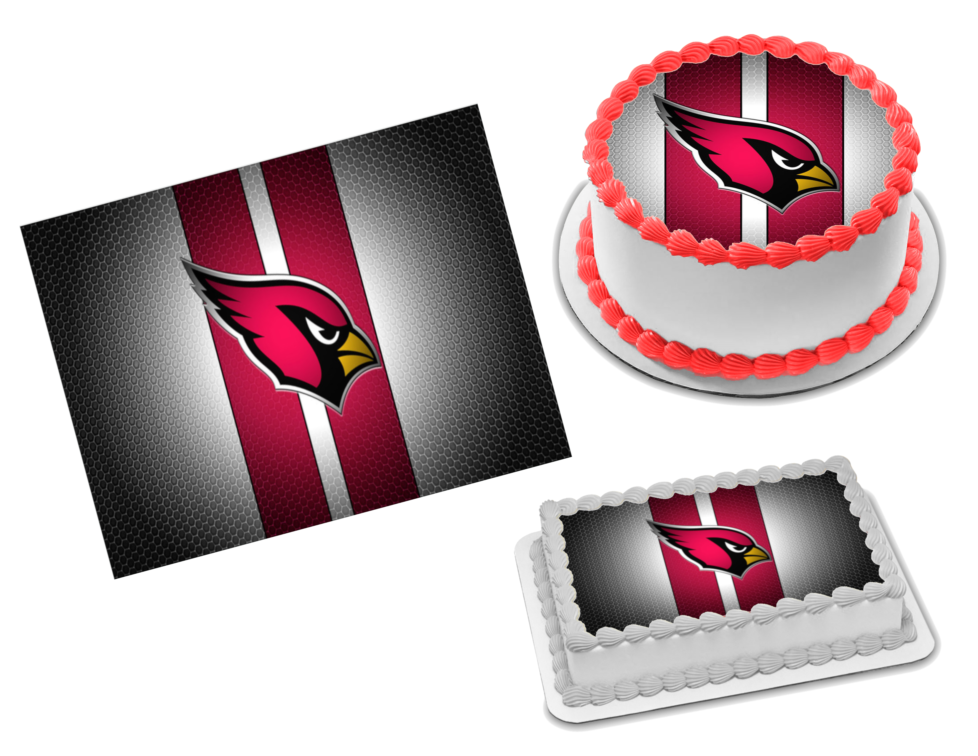 Arizona Cardinals Edible Image Frosting Sheet #31 (80+ sizes) – Sweet ...