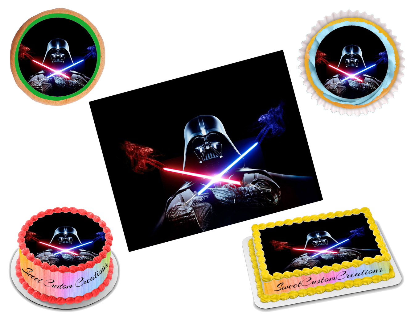 Darth Vader Star Wars Edible Image Frosting Sheet #3 (70+ sizes ...