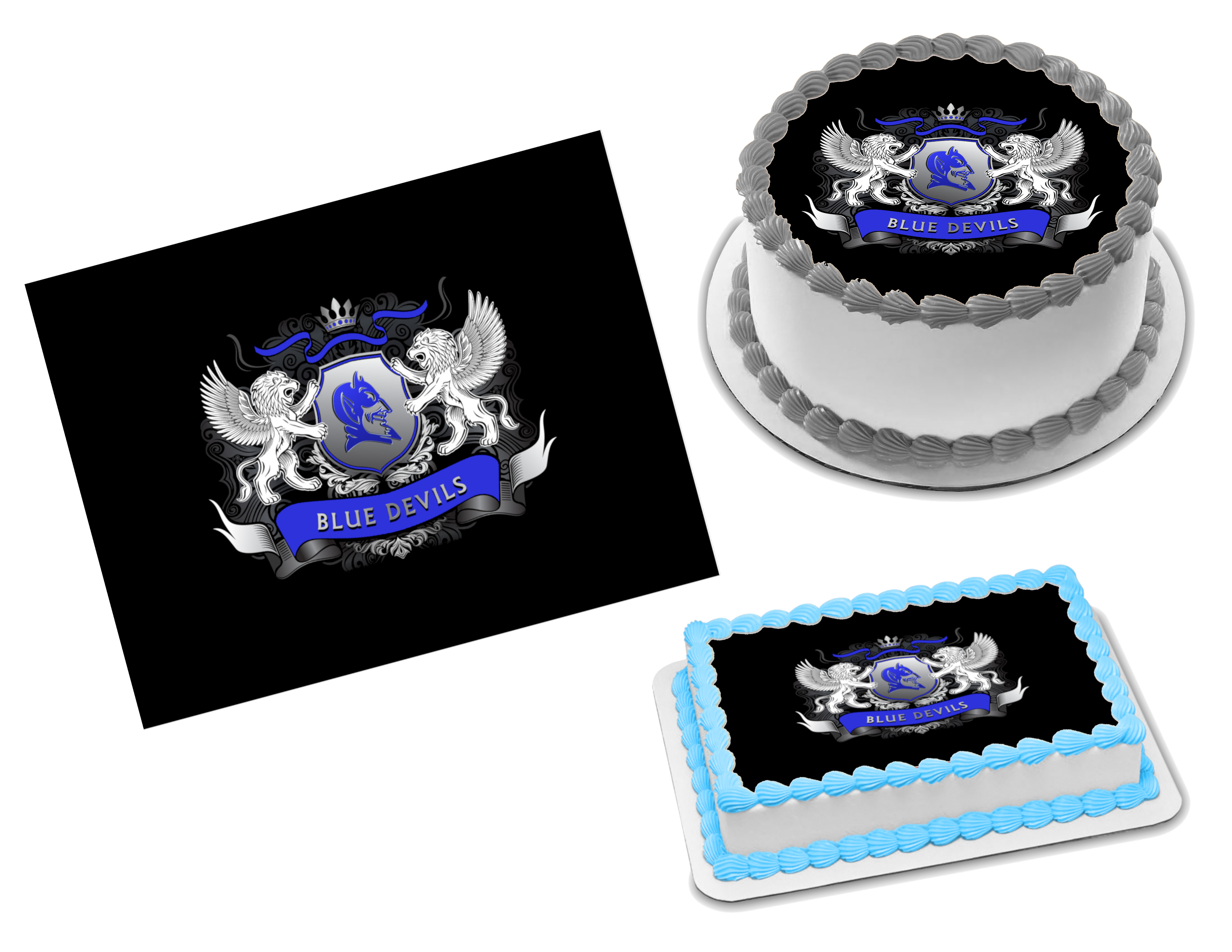 Duke Blue Devils Edible Image Frosting Sheet #4 Topper (80+ sizes ...