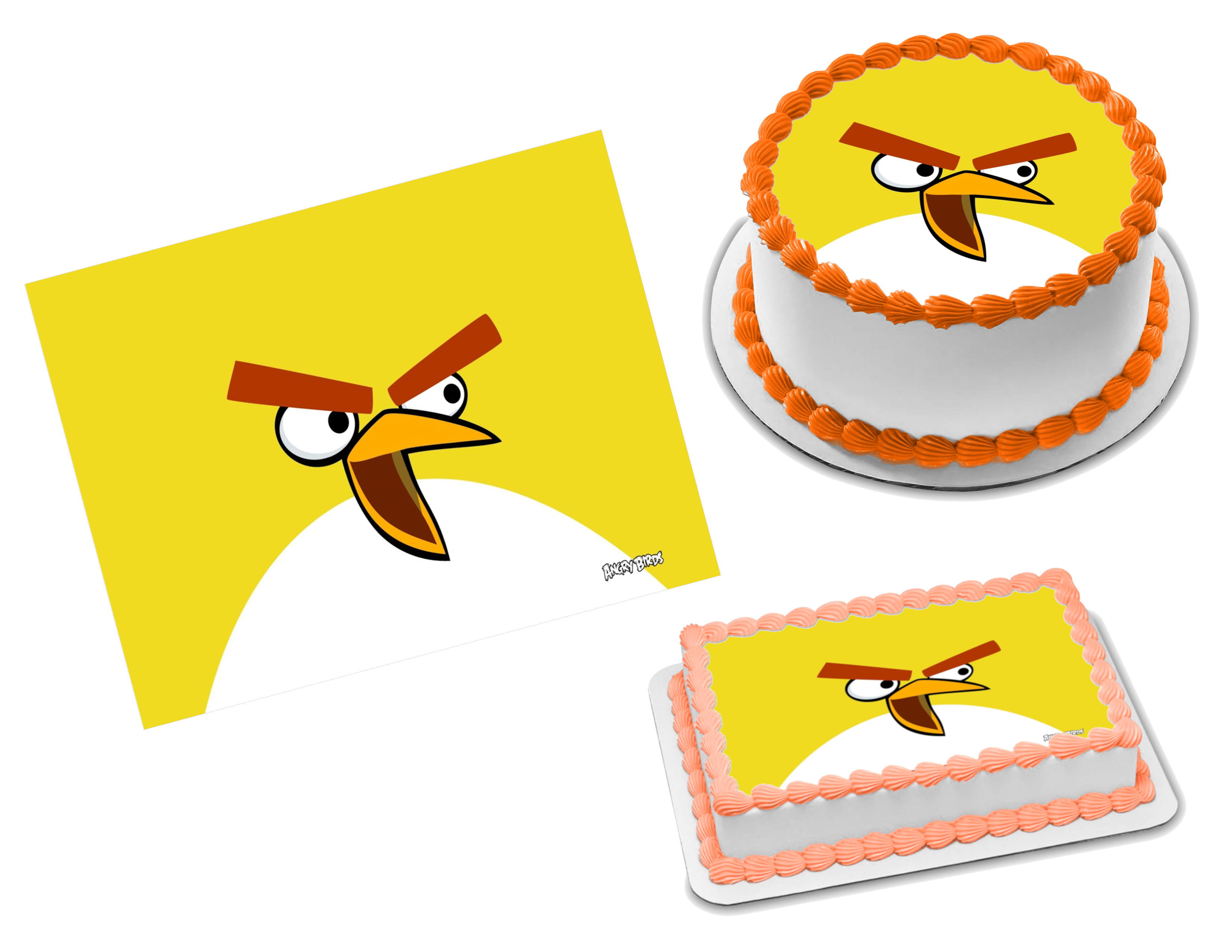 Angry Birds Yellow Bird Cake