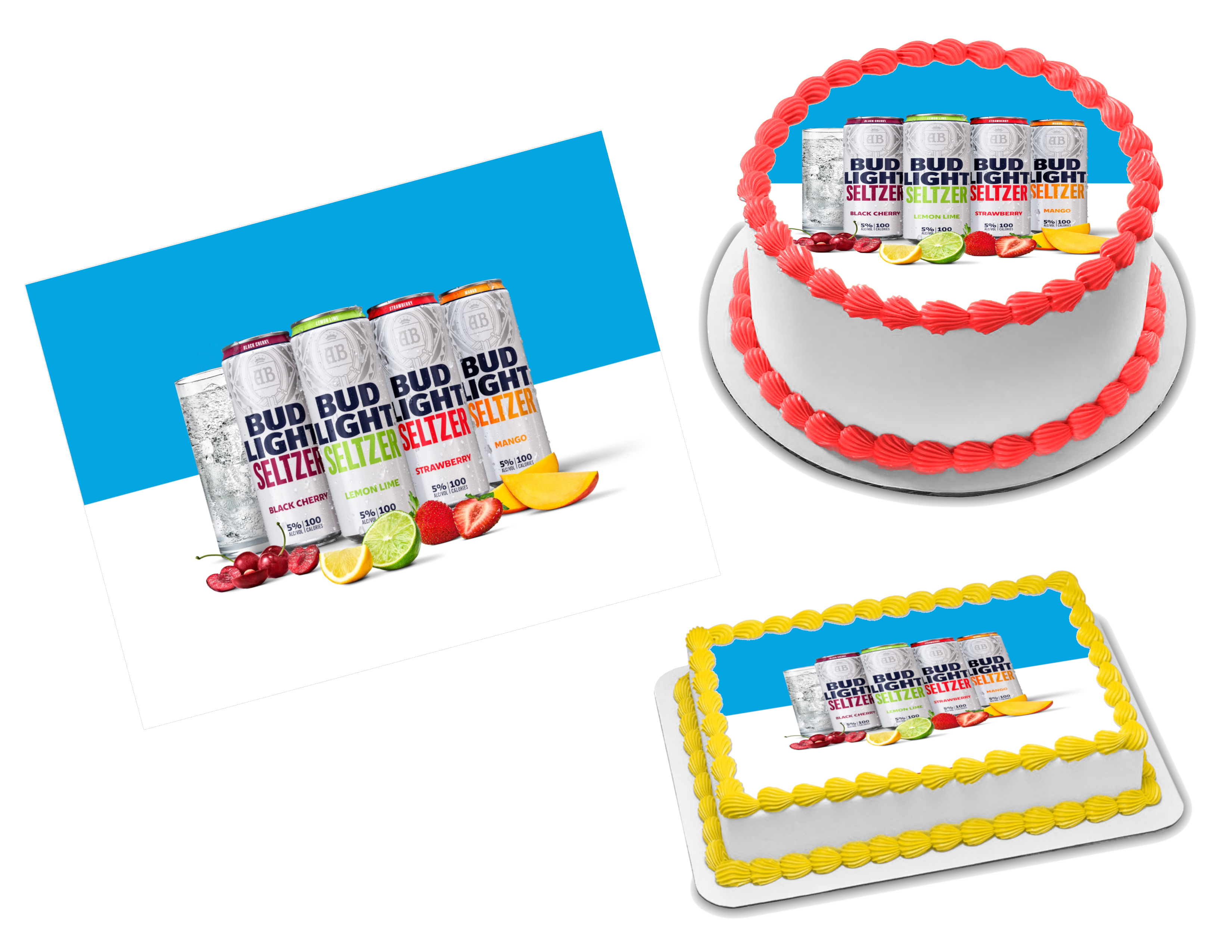 Bud Light Seltzer Edible Image Frosting Sheet #4 Topper (80+ sizes ...