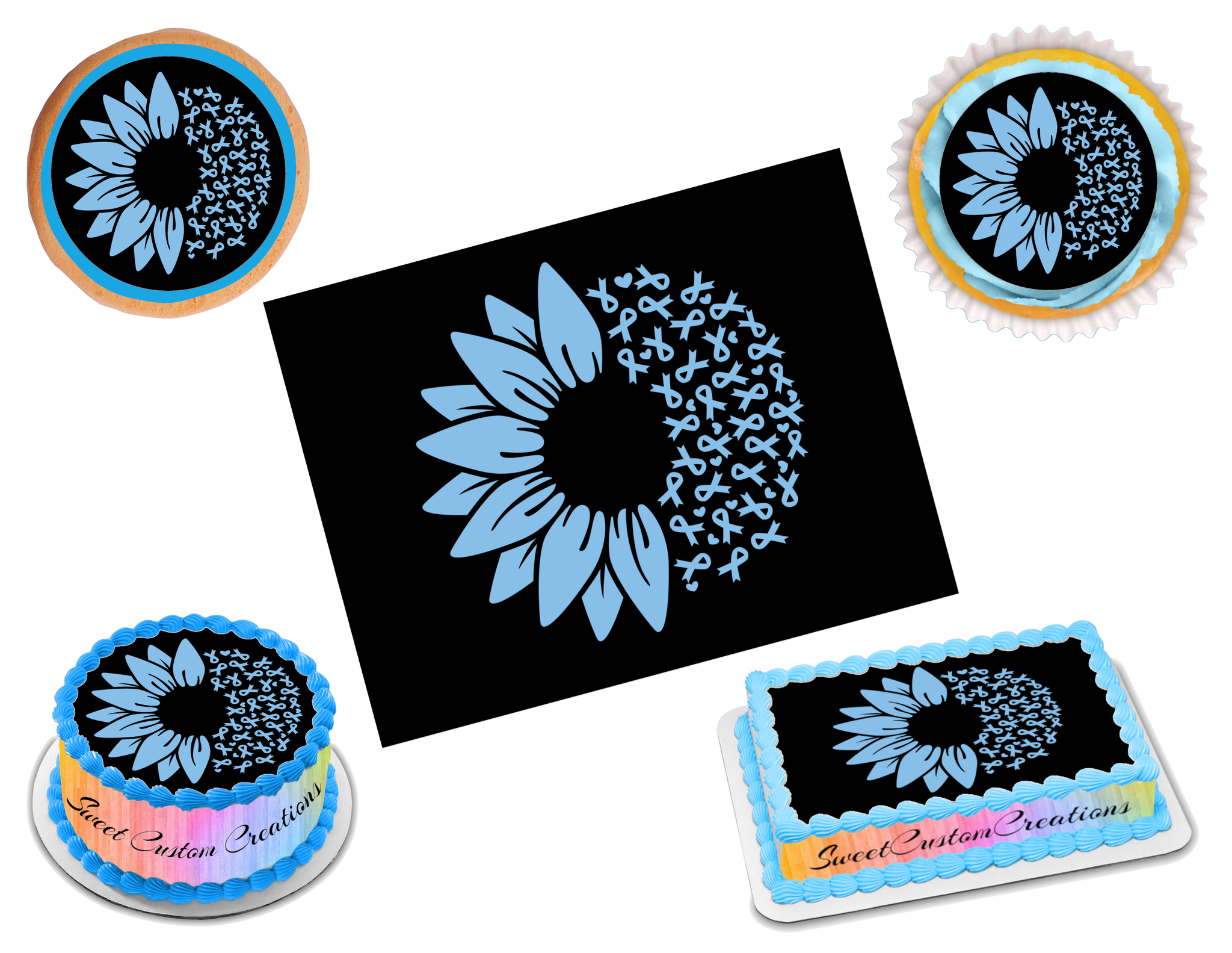 Prostate Cancer Awareness Edible Image Frosting Sheet #4 (80+ sizes ...