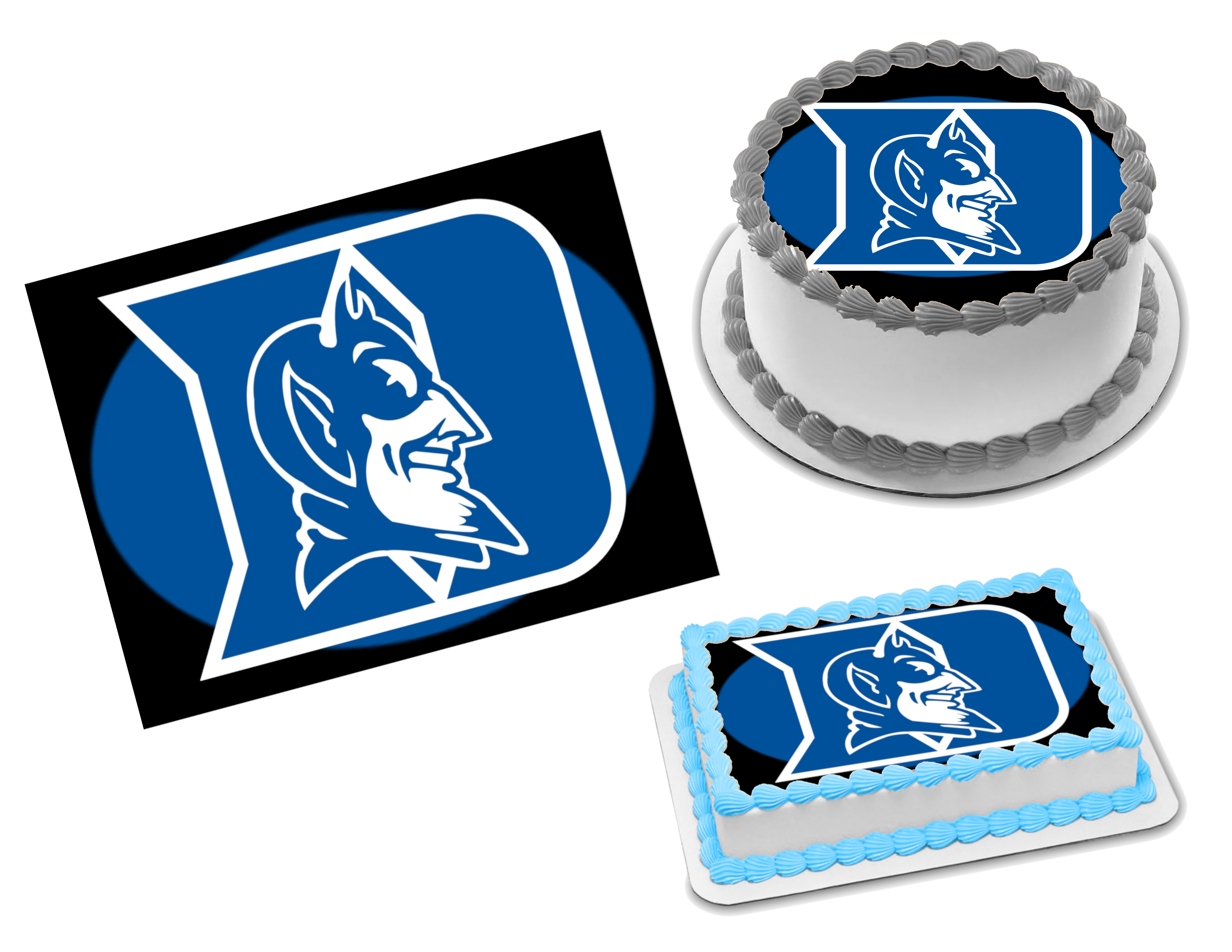 Duke Blue Devils Edible Image Frosting Sheet #5 Topper (70+ sizes ...
