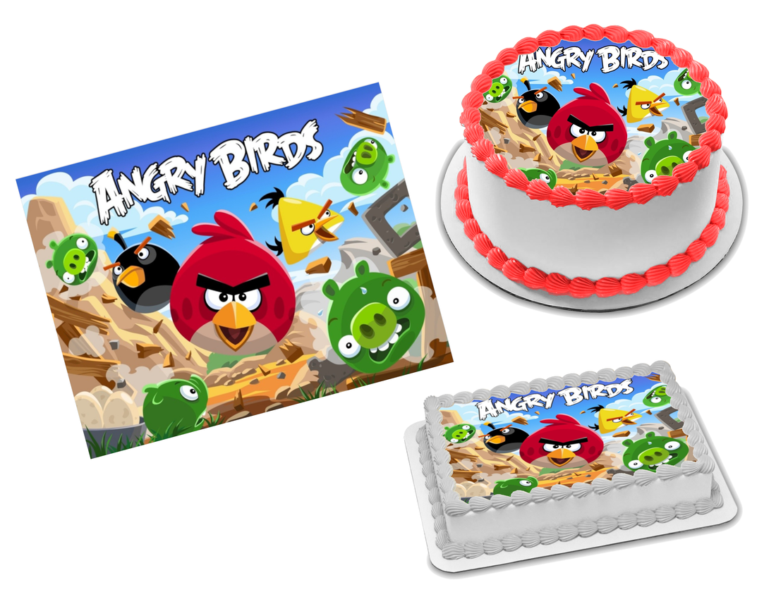 Angry Birds Edible Image Frosting Sheet #50 (70+ sizes) – Sweet Custom ...