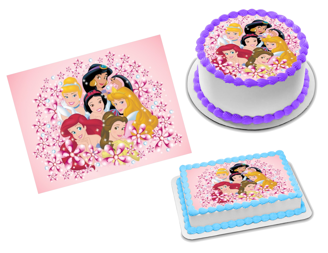 Disney Princess Edible Image Frosting Sheet #69 Topper (70+ sizes ...