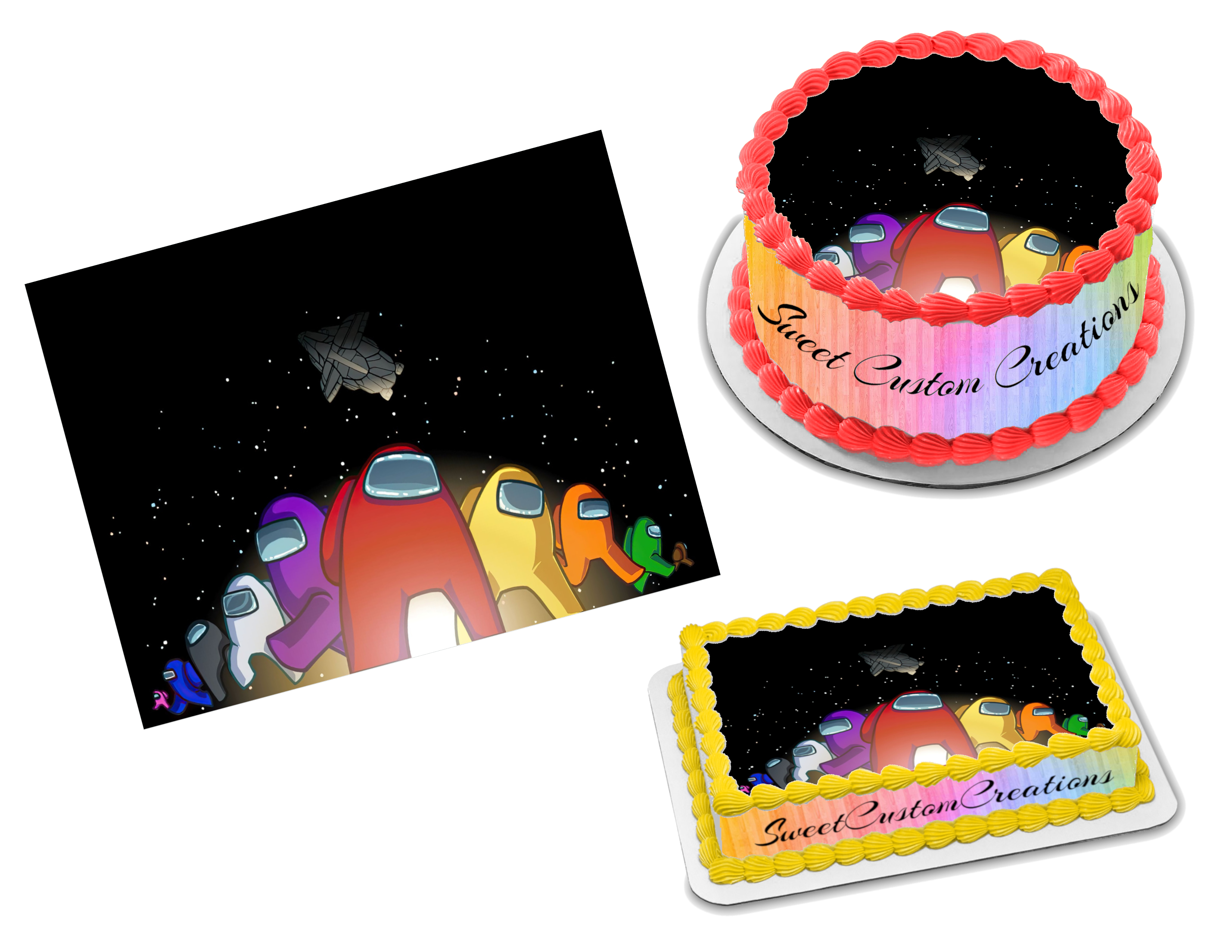 Among Us Edible Image Frosting Sheet #7 (80+ sizes) – Sweet Custom ...
