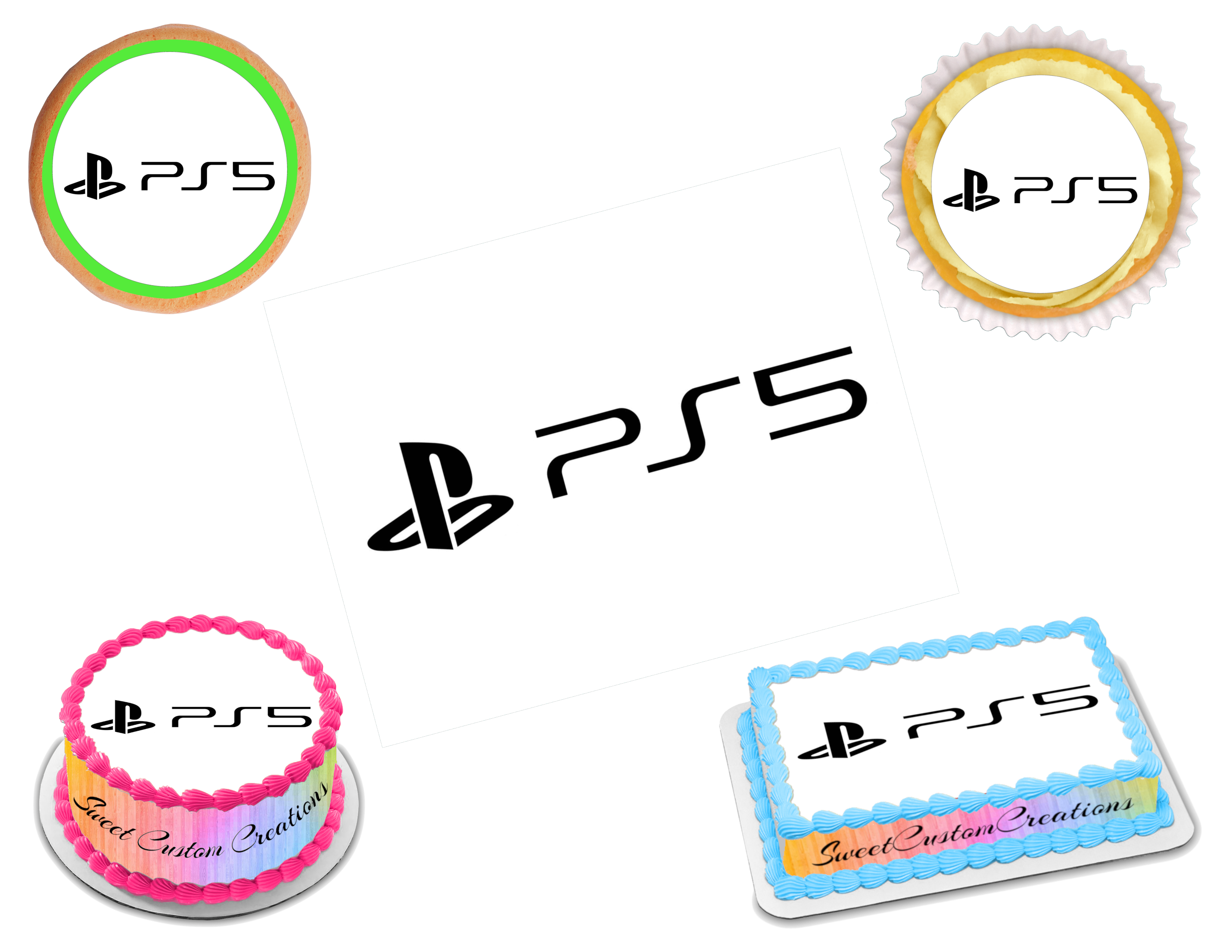 Playstation PS5 Edible Image Frosting Sheet #7 (70+ sizes) – Sweet ...