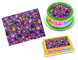 Among Us Edible Image Frosting Sheet #8 (80+ sizes) – Sweet Custom ...