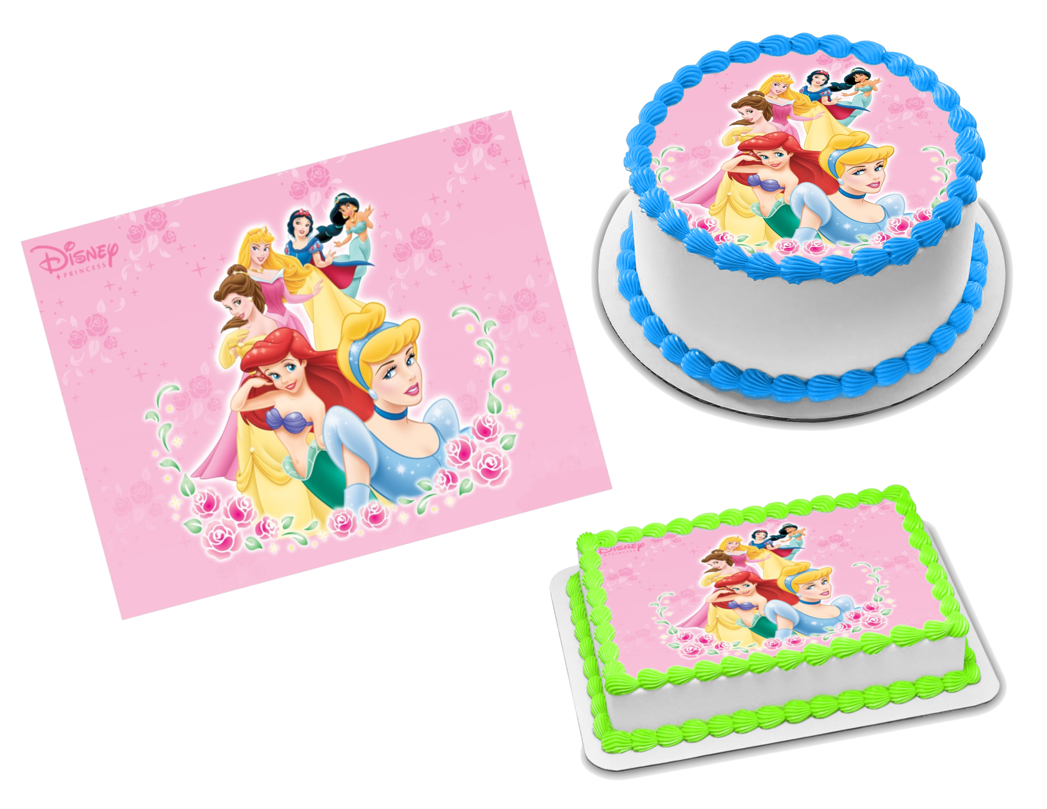 Disney Princess Edible Image Frosting Sheet #9 Topper (80+ sizes ...