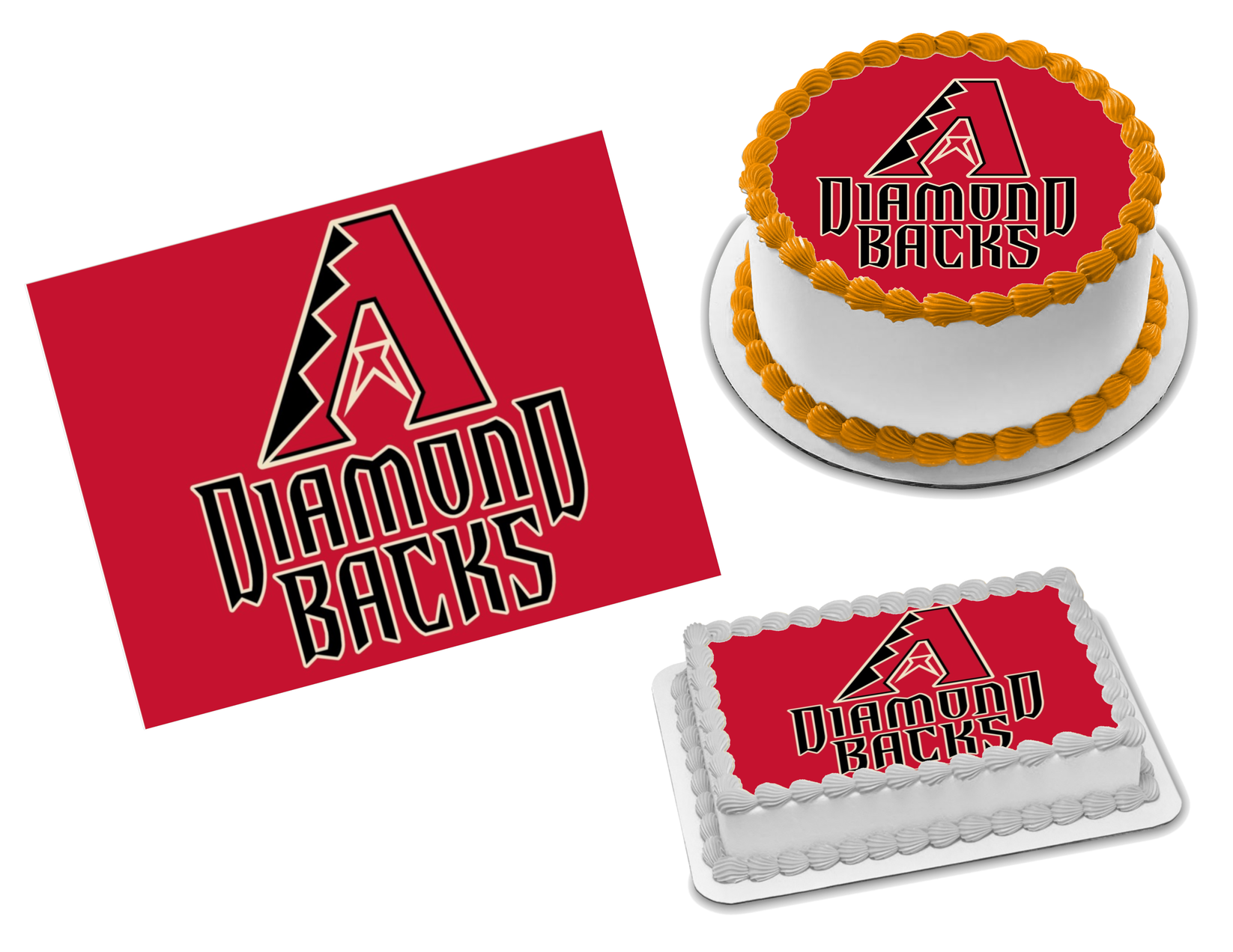Arizona Diamondbacks Edible Image Frosting Sheet #9 (70+ sizes) – Sweet ...