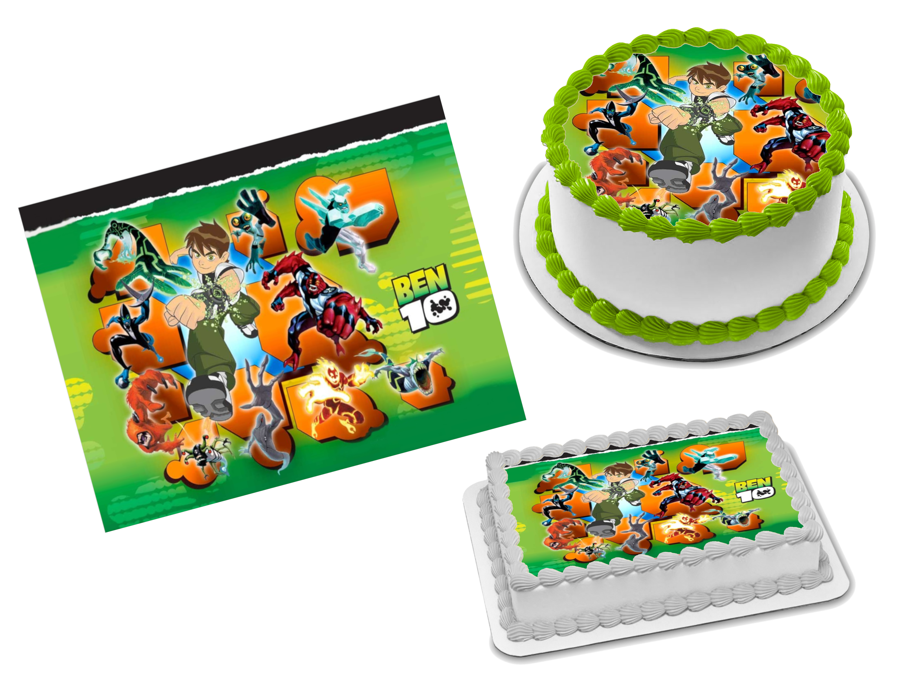 Ben 10 Edible Image Frosting Sheet #9 Topper (80+ sizes) – Sweet Custom ...