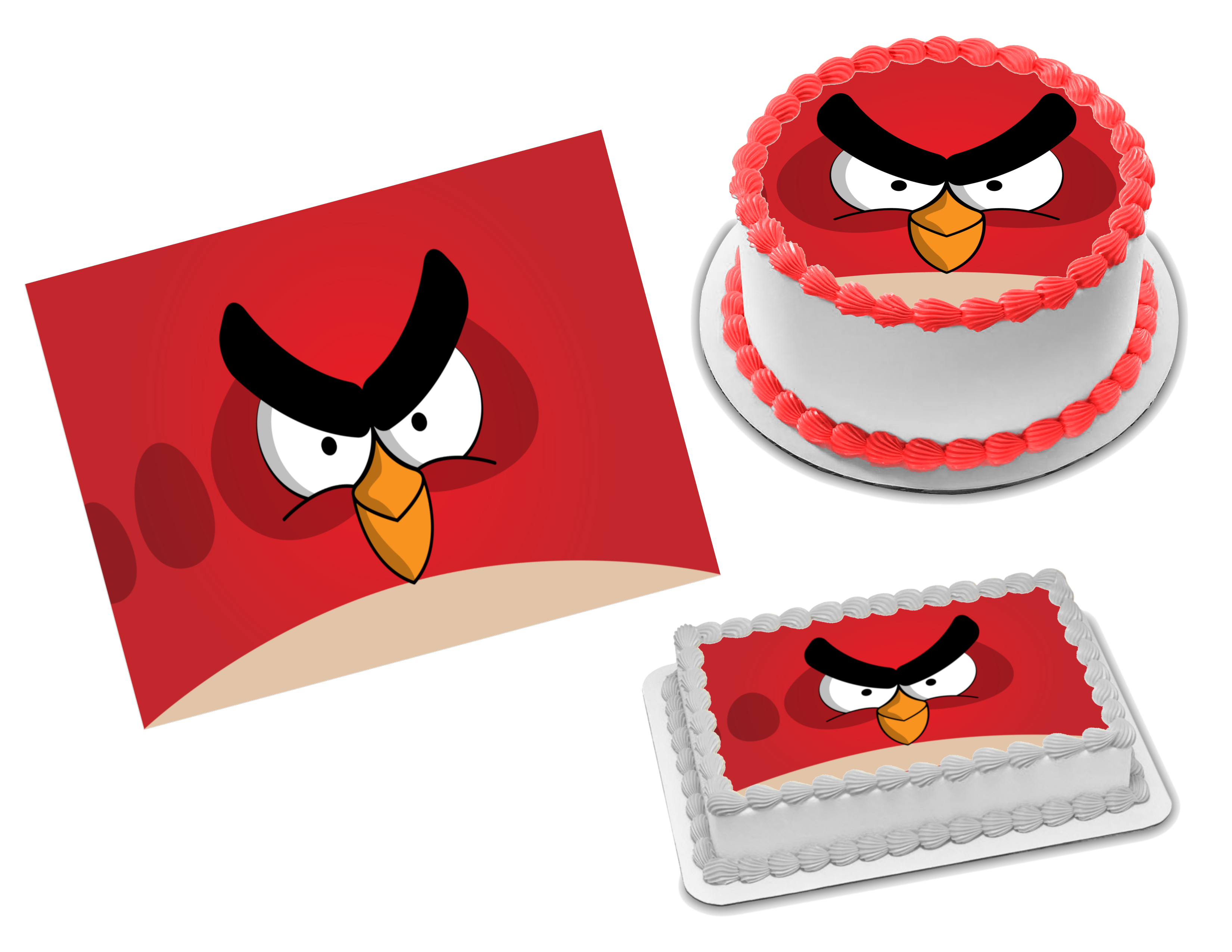 Angry Birds Edible Image Frosting Sheet #94 (80+ sizes) – Sweet Custom ...