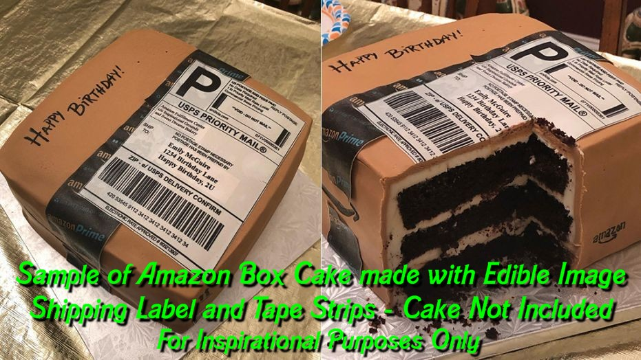 Amazon Prime Label Edible Image Frosting Sheet Cake (3 sizes) – Sweet ...